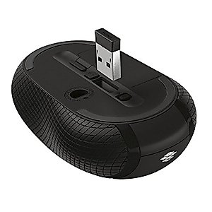 Microsoft Wireless Mobile Mouse 4000 - Graphite. Comfortable Ergonomic design, Wireless, USB 2.0 with Nano transceiver for PC/Laptop/Desktop, works with Mac/Windows Computers