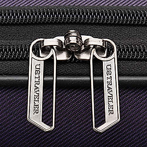 U.S. Traveler Aviron Bay Expandable Softside Spinner Wheels, Purple, 2 Piece Luggage