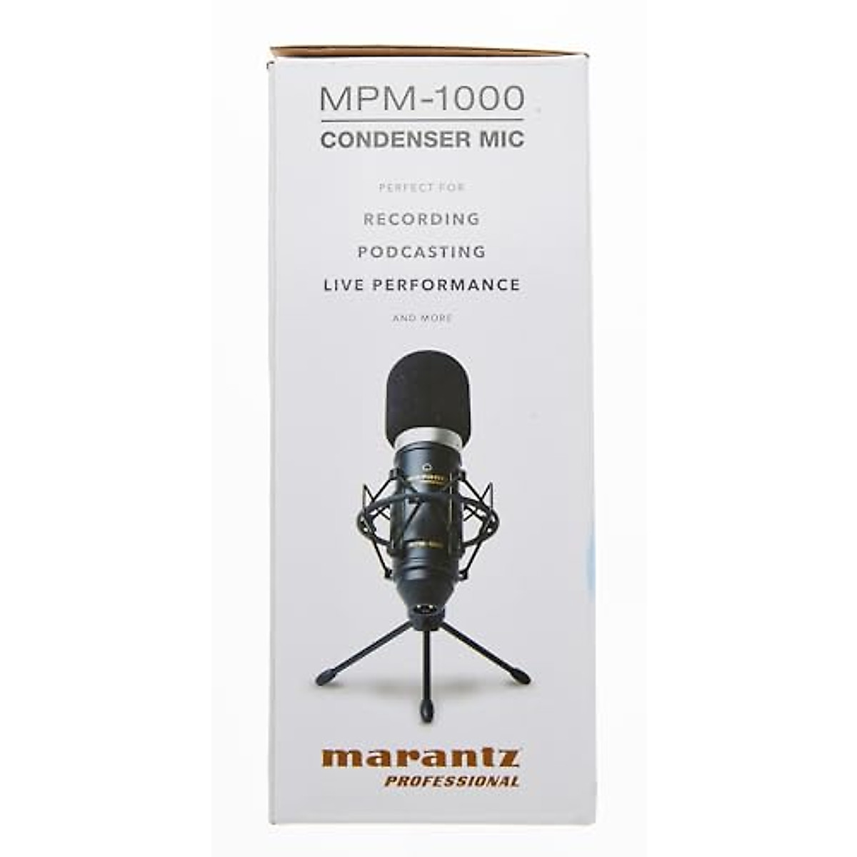 Marantz Professional MPM-1000 - Studio Recording XLR Condenser Microphone with Desktop Stand and Cable – for Podcast and Streaming Projects