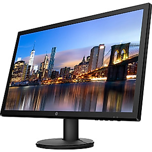 HP V24 24 Inch FHD LED-Backlit LCD 2-Pack Monitor Bundle with HDMI, Dual Monitor Stand, FreeSync, MK270 Wireless Keyboard and Mouse Combo, Gel Pad