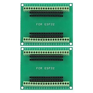 ESP32 Development Board, ESP32 Breakout Board 2 in 1 Dual Core CPU Low Power Consumption Wireless WiFi Bluetooth Double Layer Board