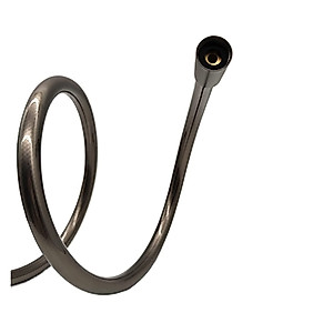 GeRRiT shower pipe, Plumbing PVC Flexible Water Hose Shower Toilet Bidet Shattaff Sprayer Silver/Black/Gold/Rose Gold Metal Grey 1.5m kindly(Color:D) (Color : D)