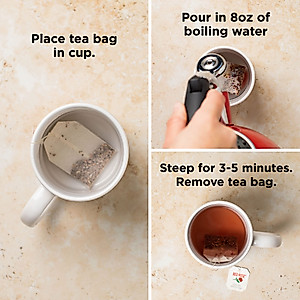 Red Rose Bold Black Tea Specially Blended Strong Black Tea with 40 Individually Wrapped Tea Bags Per Box (Pack of 6) Contains Caffeine Brew Hot/Cold Original Black Tea