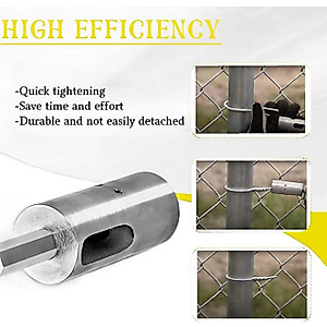 YhoBuy 11 Gauge Twist Ties EZ Drill Chuck Tool, Stainless Steel Drill Truck Twist Ties Tool for Easy Fence Wire Making