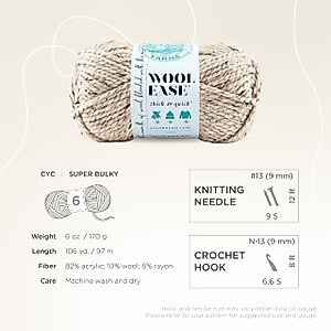 Lion Brand Wool-Ease Thick & Quick Yarn (123) Oatmeal