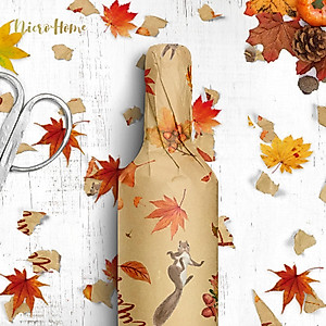 NICROHOME 24 Sheets Gold Orange Fall Colored Tissue Paper, Yellow Autumn Thanksgiving Wrapping Paper for Pumpkin Gift Bags Packaging Crafts Wedding Baby Bridal Shower Birthday Decorations（15 x 20Inch）