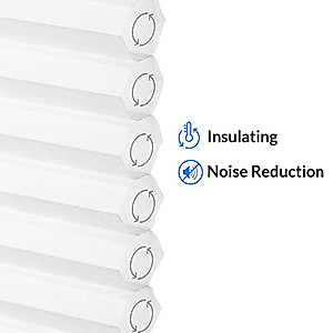 CHICOLOGY Cellular Shades , Window Blinds Cordless , Blinds for Windows , Window Shades for Home , Window Coverings , Cellular Blinds , Door Blinds , Morning Mist, 24"W X 64"H