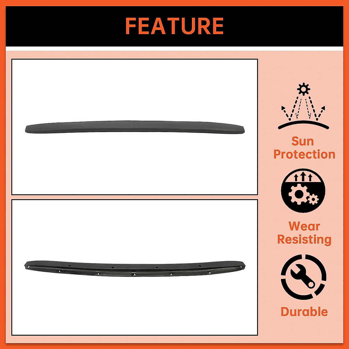 ECOTRIC Dash Pad Dashboard Cover Compatible with 1967-1972 Chevy Chevrolet GMC Pickup Truck 67 68 69 70 71 72 Dashboard Saddle Black Replacement Dash Pad