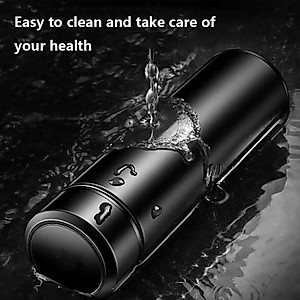 MADASD Insulated Coffee Cup for Tesla Model Y,Insulated Coffee Tumbler Stainless Steel to Go for Hot/Ice Coffee Tea with Seal Lid nsulated Beverage Containers,Black