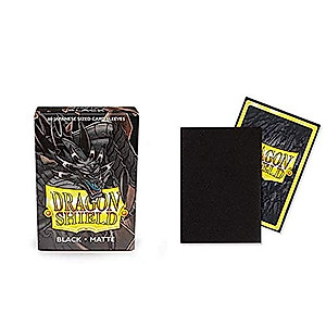 10 Packs Dragon Shield Matte Mini Japanese Black 60 ct Card Sleeves Display Case