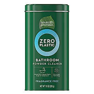 Seventh Generation Zero Plastic Bathroom Cleaner Powder, Fragrance Free, Unscented, 10 Oz