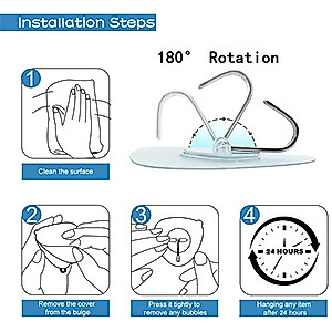 DSMY 20PCS Triangle Self Adhesive Hooks for Hanging Heavy Duty 55 lbs Seamless Sticky Wall Hooks for Hanging Keys Bathroom Shower Outdoor Kitchen Door Home Waterproof