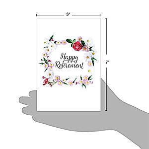 The Best Card Company - Happy Retirement Card with Envelope - Farewell Retiree Greeting - Elegant Retirement C4175CRTG