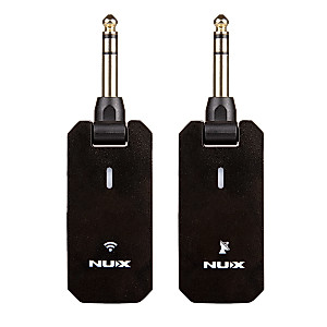 NUX C-5RC 5.8GHz Wireless Guitar System for Active or Passive Pickup Guitar, Charging Case included, UHF Guitar Wireless Transmitter Receiver Low Interference, Auto Match