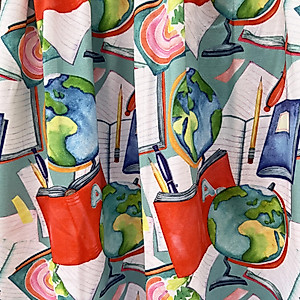 Toddler Girls Apple Pencil Printed Back to School Pearls First Day of School Boutique Dress