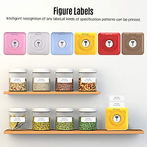 JEPOD A6 PeriPage Mini Portable Bluetooth Wireless Photo Printer Pocket Thermal Printer Mobile Printer Supports Android iOS (Red)