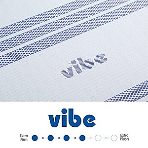 Vibe Gel Memory Foam 12-Inch Mattress with Bonus Mattress Protector| CertiPUR-US Certified | Bed-in-a-Box, Twin XL, White