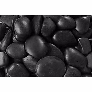 Margo Garden Products 2-3" 20lbs Rainforest Grade A Black Pebbles, 20 lb
