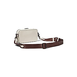 COACH Charter Slim Crossbody in Pebble Leather with Sculpted C Hardware Branding Chalk One Size
