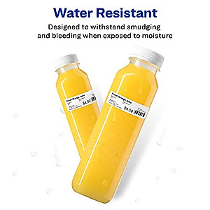 AVERY Multi-Purpose Labels for Label Printers, 1.125 x 3.5 Inches, White, Two Rolls of 130 (04150), 1 1/8" x 3 1/2"