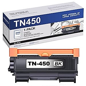 BIGSPCE Compatible TN450 TN-450 High Yield Toner Cartridge Replacement for Brother IntelliFax-2840 DCP-7060D 7065DN MFC-7240 7365DN 7860DW HL-2230 2240D 2270DW Printer (1 Pack, Black)