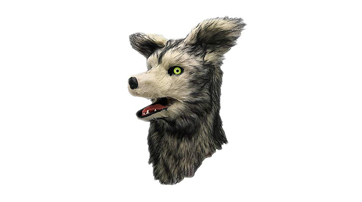 Realistic Mouth Mover Wolf Mask - Halloween & Cosplay Fun