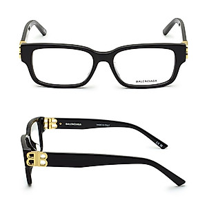 Balenciaga BB0105O 001 Eyeglasses Women's Black/Gold Full Rim 54mm