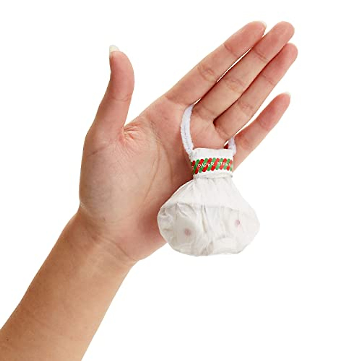 No Mess White Throw Streamers for Birthday Party, Wedding Reception, Grand Opening (30 Pack)