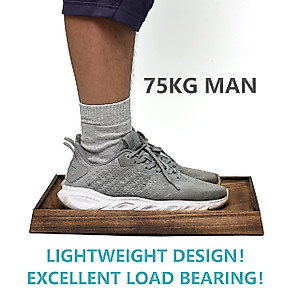 HEITICUP Wooden Serving Trays-Three Piece Set of Rectangular Shape Wood Coffee Table with Cut Out Handles, Kitchen Nesting Trays for Eating, Serving Pastries, Snacks, Mini Bars, Party