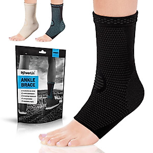 POWERLIX Legs Orthopedic Brace Compression Support Sleeve (Pair) for Swelling, Sprain, Plantar Fasciitis, Arthritis, Tendinitis