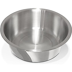 PetFusion Premium 304 Food Grade Stainless Steel Dog & Cat Bowls. Cat Bowls Shallow & Wide for Relief of Whisker Fatigue, 56-Ounce, Stainless