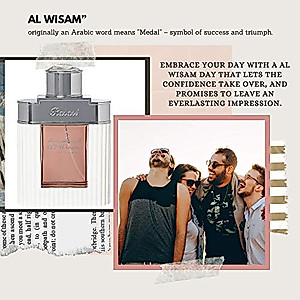 RASASI Al Wisam Day EDP for Men 100ML (3.40 oz) | Bold Oud Fragrance | Floral notes with an alluring mix of sandalwood, musk, and amber | Signature Arabian Perfumery Perfumes