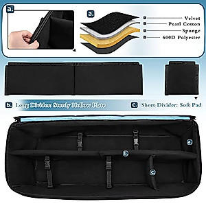 samdew Astronomical Telescope Case, 40.8" Large Telescope Storage Bag for Telescope Tube & Tripod, Soft Padded Telescope Accessories Carry Case & Counterweight Bag Compatible with Celestron Telescope