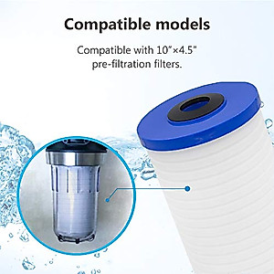 Waterspecialist AP810 Whole House Water Filter, Replacement for 3M Aqua-Pure AP810, AP801, AP811, Whirlpool WHKF-GD25BB, WHKF-DWHBB, 5 Micron, 10" x 4.5", Well & Tap Water Filter, Pack of 3