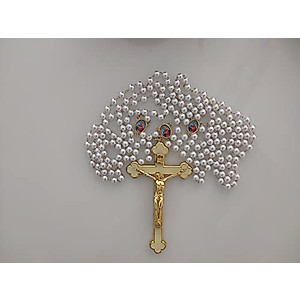 Catholic Wedding Lasso Rosary with Jesus Christ and Virgen Wedding Lasso Catholic Set Lasso for Wedding Ceremony Lazos para bodas de iglesia para novios Lazo para Boda