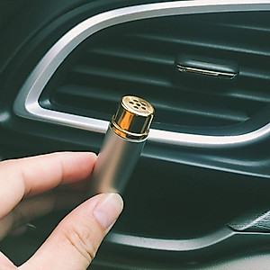 Bekith Set of 8 Colors Empty Essential Oil Personal Inhaler Refillable Aluminum and Glass - Nasal Inhalers Set with 20 Cotton Wicks and 4 Opening Tool