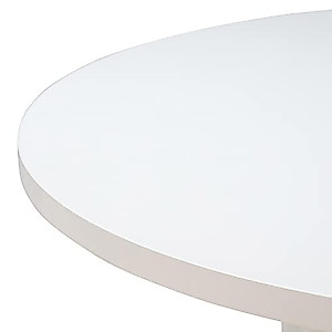 TOV Furniture Kali 55" White Round White Dining Table