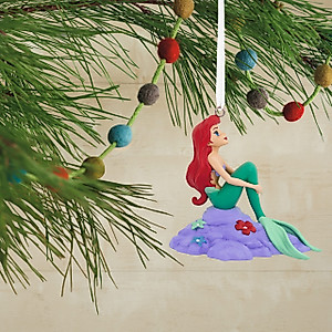 Hallmark Disney The Little Mermaid Ariel on Rock Resin Christmas Ornament