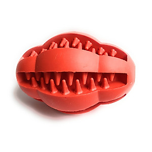 Nibble Pet Products Healthy Teeth Interactive Dog Toy Chew, Red