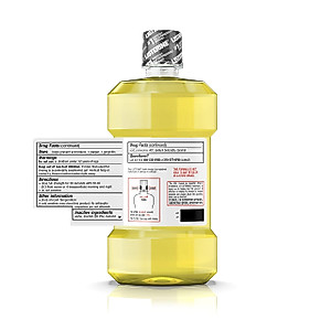 Listerine Original Oral Care Antiseptic Mouthwash with Germ-Killing Formula to Fight Bad Breath, Plaque and Gingivitis, 250 mL