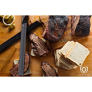 Dalstrong Slicing Knife - 14 inch - Shadow Black Series - Black Titanium Nitride Coated - High Carbon - 7CR17MOV-X Vacuum Treated Steel Carving Knife - Sheath - Kitchen Knife Slicer - NSF Certified