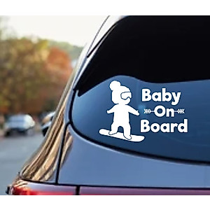 REgular3Packs Baby on Board Decal Stickers Silverlight Reflective Stickers Baby in Car Snowboard+Surf+Cute Bear 1+1+1 (OnBoard3)
