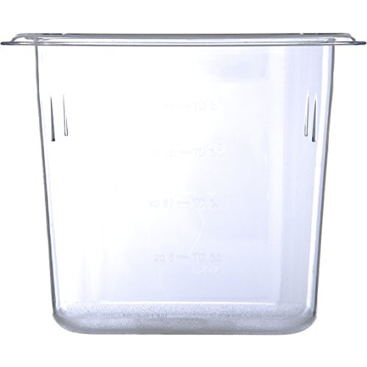 Carlisle FoodService Products 3068807 Plastic Food Pan, 1/9 Size, 6 Inches Deep, Clear (Pack of 6)