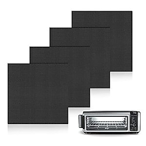 4 Pack Air Fryer Liners for Ninja Air Fryer, Non-stick Reusable Air Fryer Oven Liners Air Fryer Accessories Compatible with Ninja Toaster Oven Flip up Ninja Foodi SP101 SP201 SP 301 Air Fry Oven