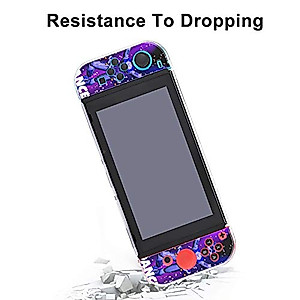 FNAF Ba-llora Case Compatible with Nintendo Switch, Shock-Absorption Anti-Scratch Protection Case, Crystal Clear Case for Nintendo Switch