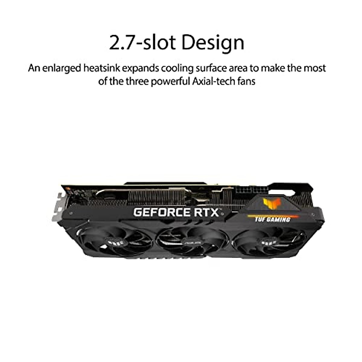 ASUS TUF Gaming NVIDIA GeForce RTX 3080 V2 OC Edition Graphics Card (PCIe 4.0, 10GB GDDR6X, LHR, HDMI 2.1, DisplayPort 1.4a, Dual Ball Bearings, Military-Grade Certification, GPU Tweak II) (Renewed)