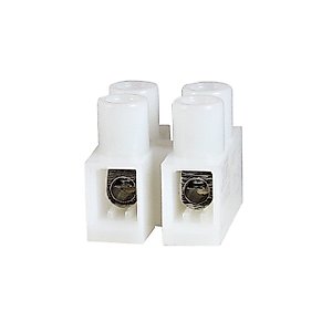 ASI MY8HW-1.2-8.0-2P Euro Style Terminal Strip Panel Mount, 2 Position, 8 mm Pitch, 20 Amp, 600V, 20 - 12 AWG, White Nylon, Horizontal Wire Entry (Pack of 50)