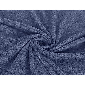 Cyanstyle Round Neck Workout Tank Tops for Women Casual Sleeveless Shirts Loose Fit Navy Blue Small