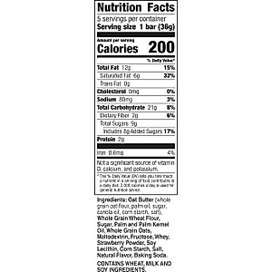 Nature Valley Strawberry Crispy Creamy Wafer Bars, Made With Whole Grain, 5 Bars, 6.5 oz Box