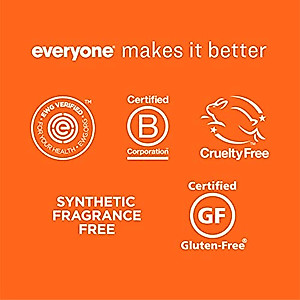 Everyone 3-in-1 Kids Soap, Body Wash, Bubble Bath, Shampoo, 32 Ounce (Pack of 2), Orange Squeeze, Coconut Cleanser with Organic Plant Extracts and Pure Essential Oils (Packaging May Vary)